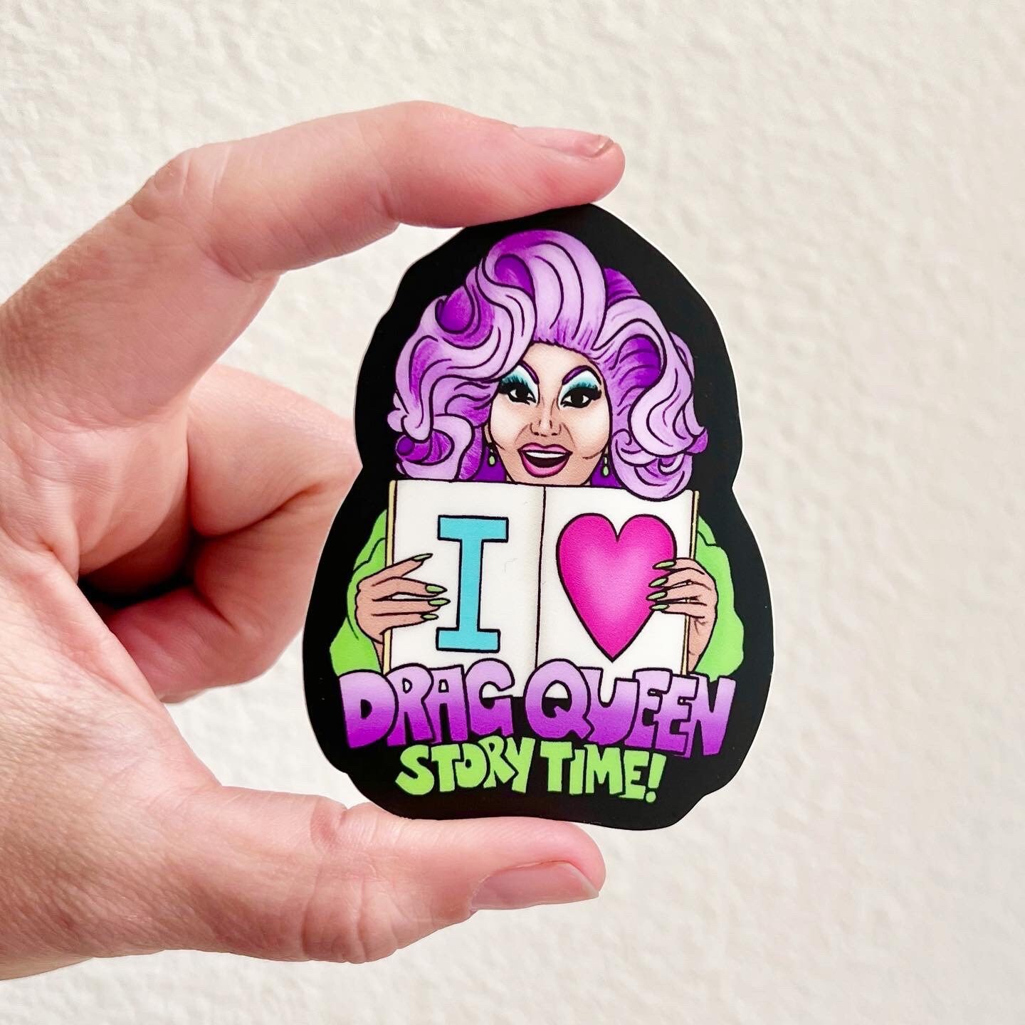 I Love Drag Queen Story Time Sticker - Etsy