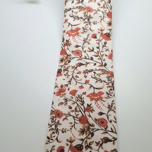 Rustfloral Tie Floral Tie Groomsmen Tie Terracota Orange - Etsy