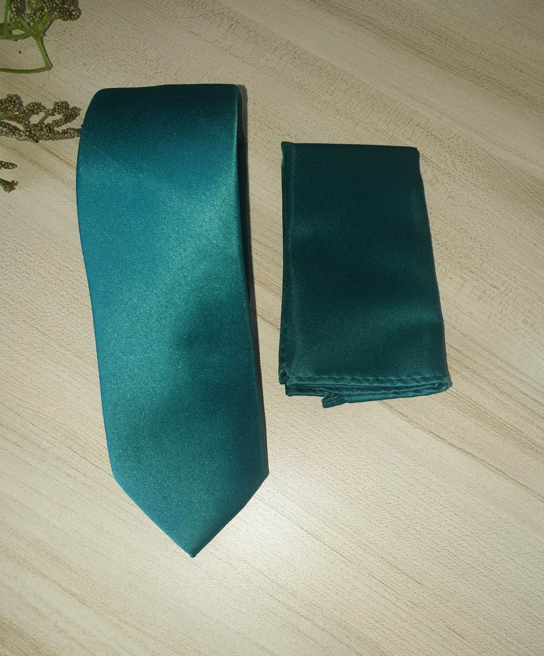 Emerald Green Satin Formal Tie - Etsy