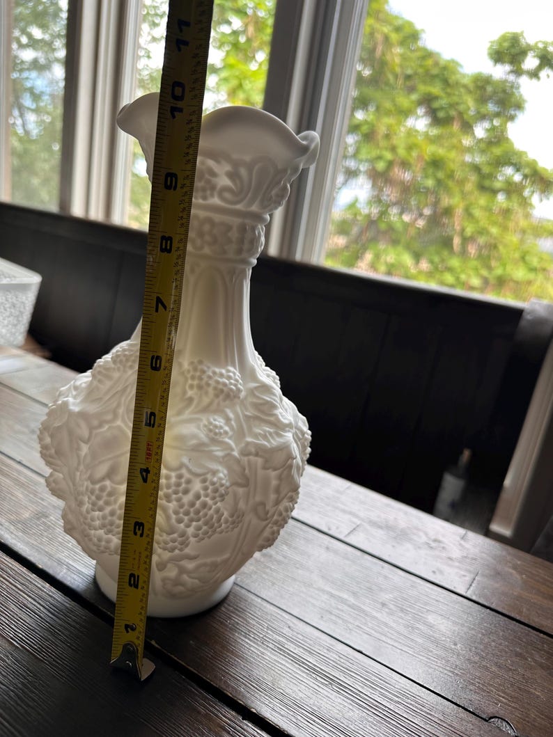 Gorgeous Imperial Glass White Milk Glass Loganberry Vase - Etsy