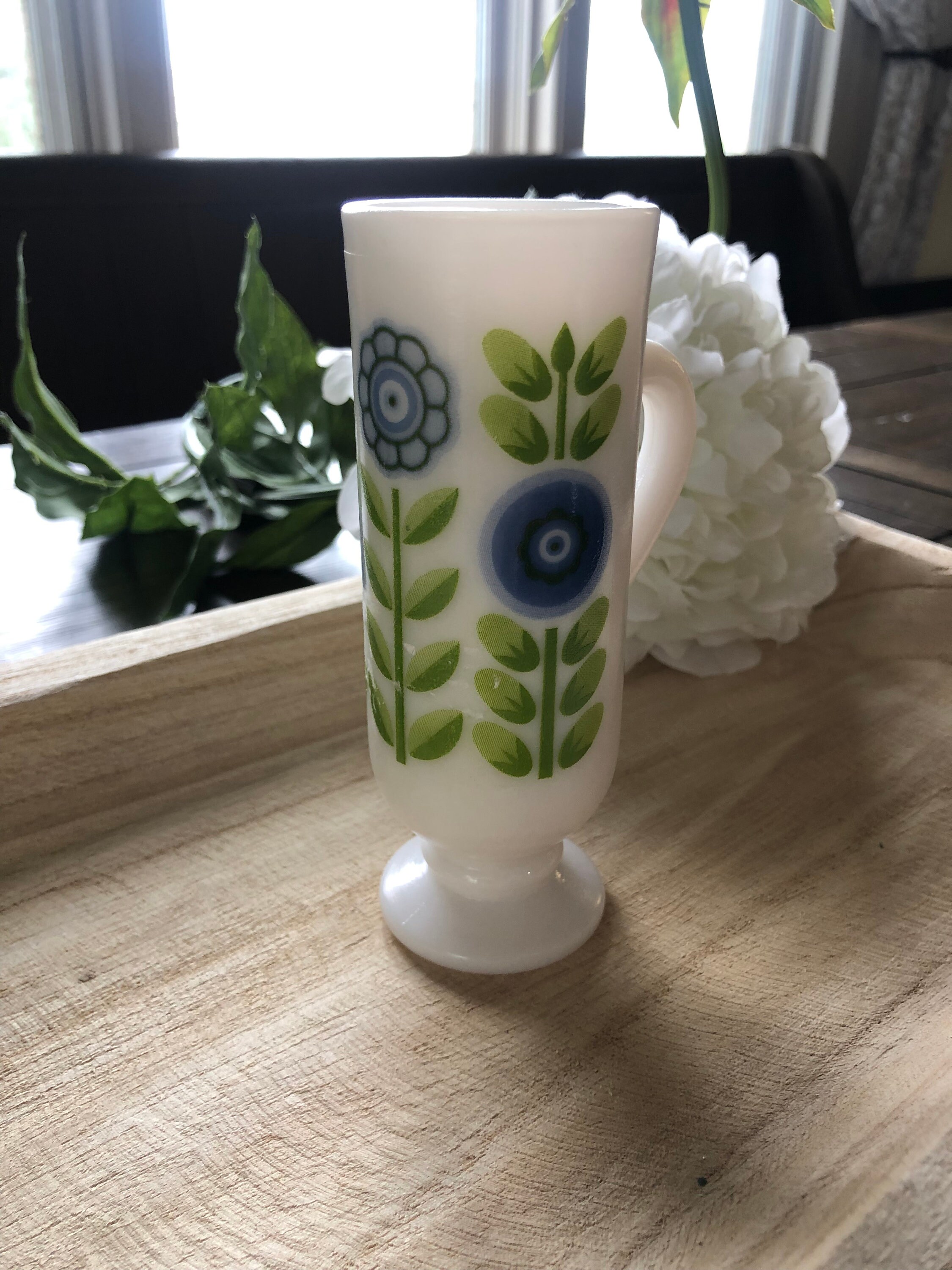 Vintage Avon Milk Glass Dutch Treat Demitasse Espresso Cups, Mugs Set ...