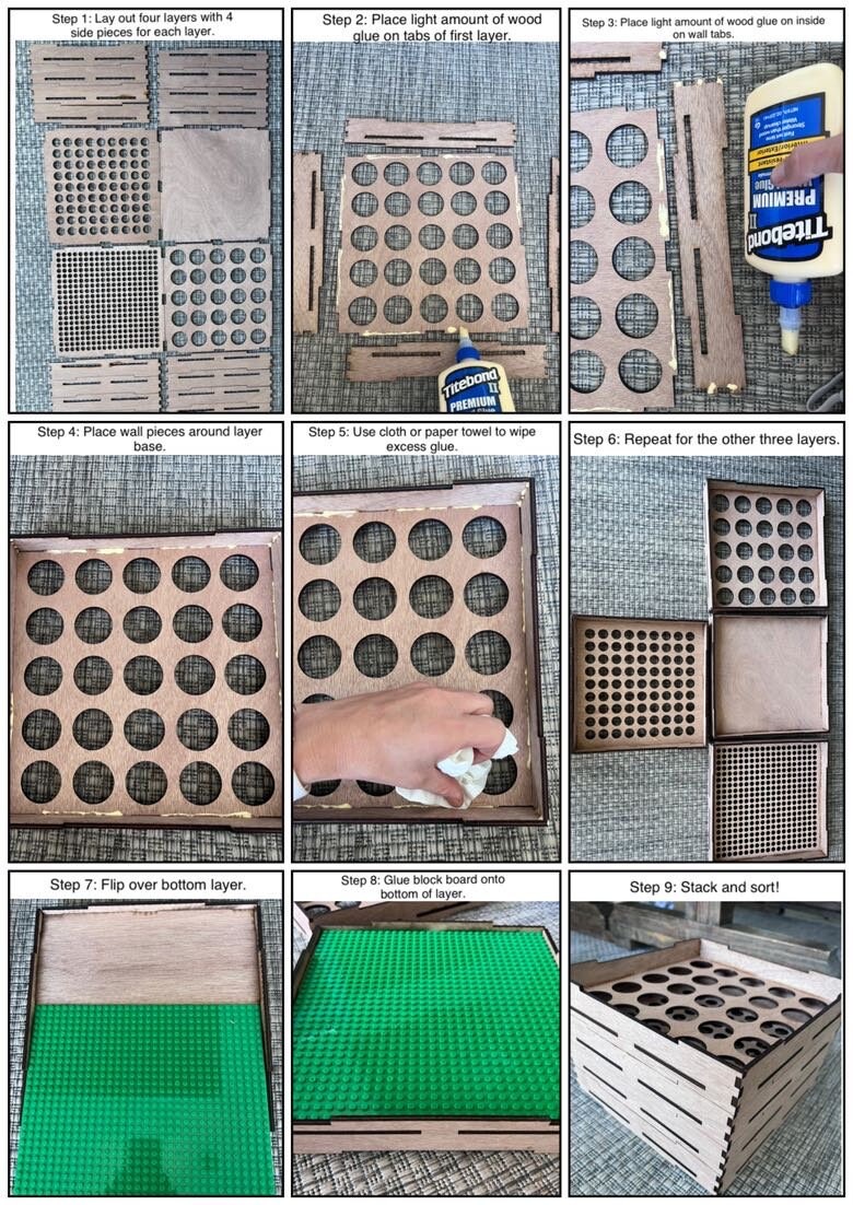 Building Block Sorter Sifter Assembly Kit Building Block - Etsy