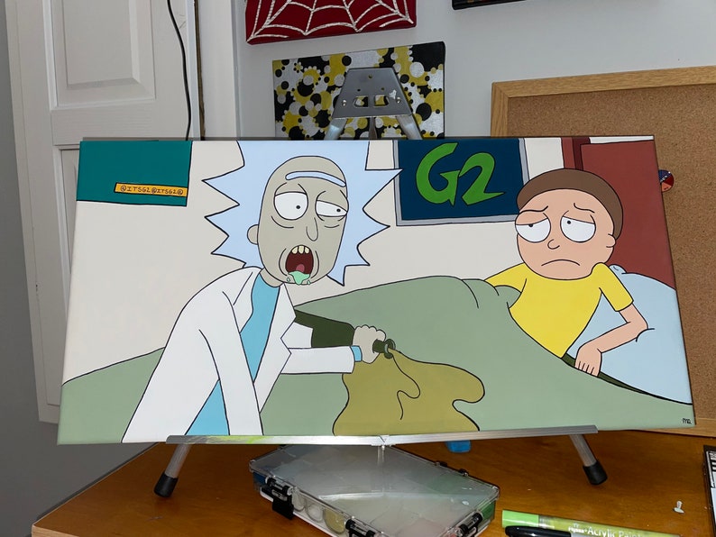 Custom 20x16 and Larger Detailed Cartoon Canvas - Etsy