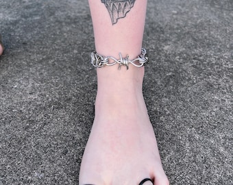 Barbed Wire Chainmail Choker - Etsy