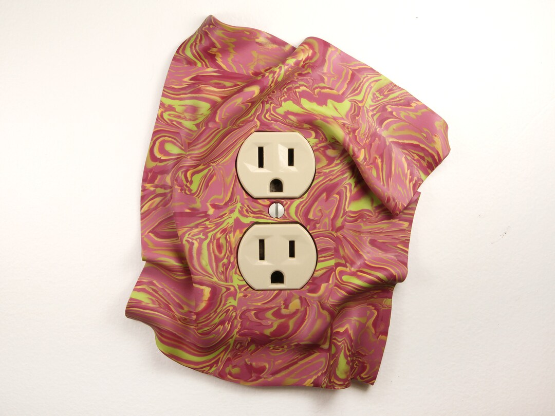 Pink Swirls Swatch Outlet Cover - Etsy