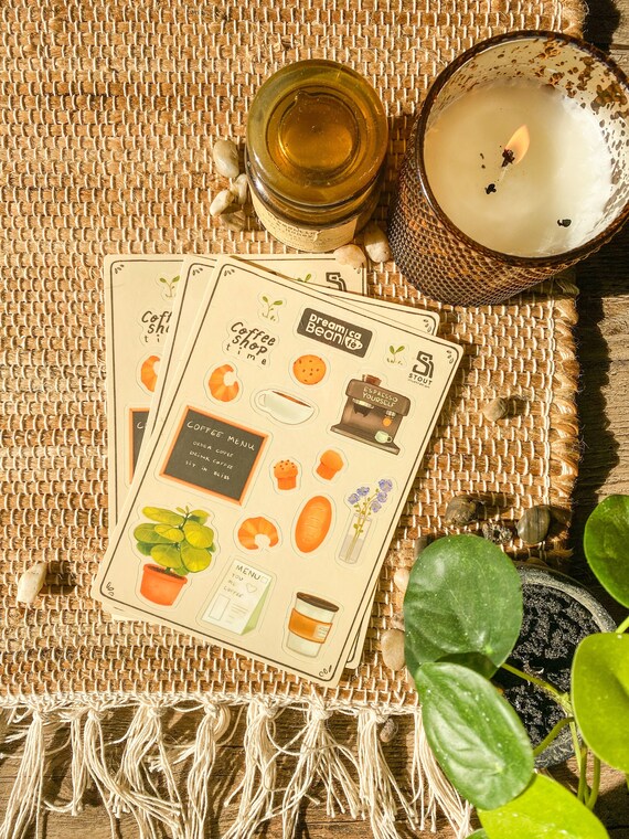 Coffee Shop Stickersheet - Etsy