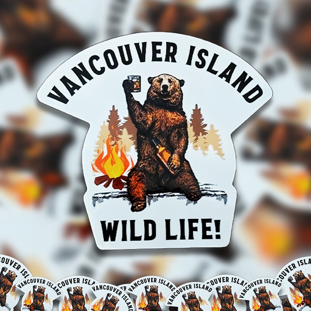 Vancouver Island Wild Life Sticker - Etsy Canada