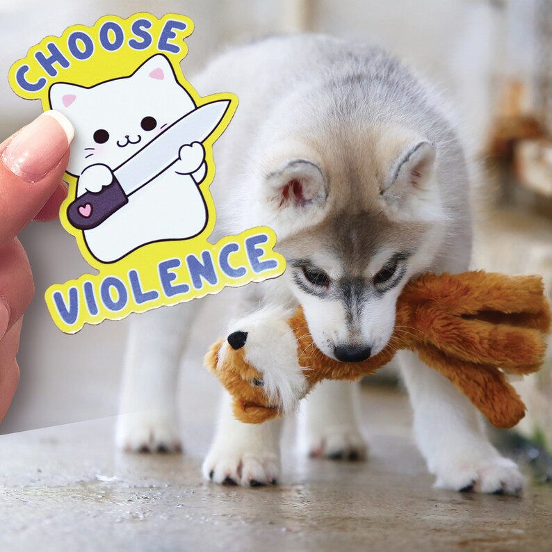 Choose Violence Sticker - Etsy