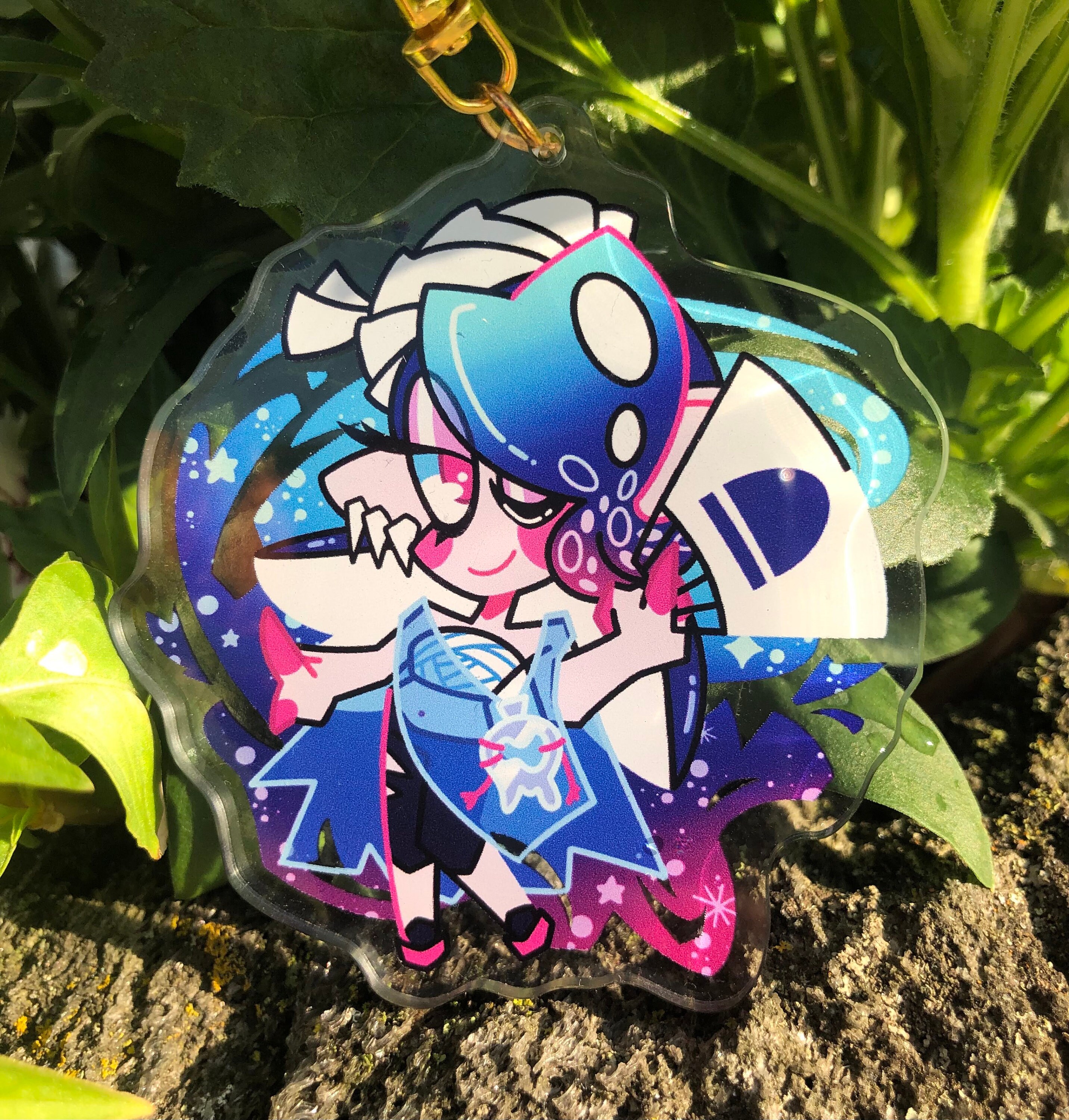Splatoon 3 Deep Cut Shiver and Frye Acrylic Charm Keychain - Etsy