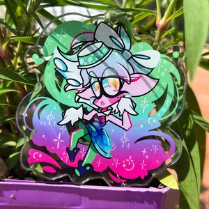 Splatoon Squid Sisters Callie and Marie Acrylic Charm Keychain - Etsy