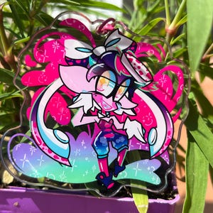 Splatoon Squid Sisters Callie and Marie Acrylic Charm Keychain - Etsy