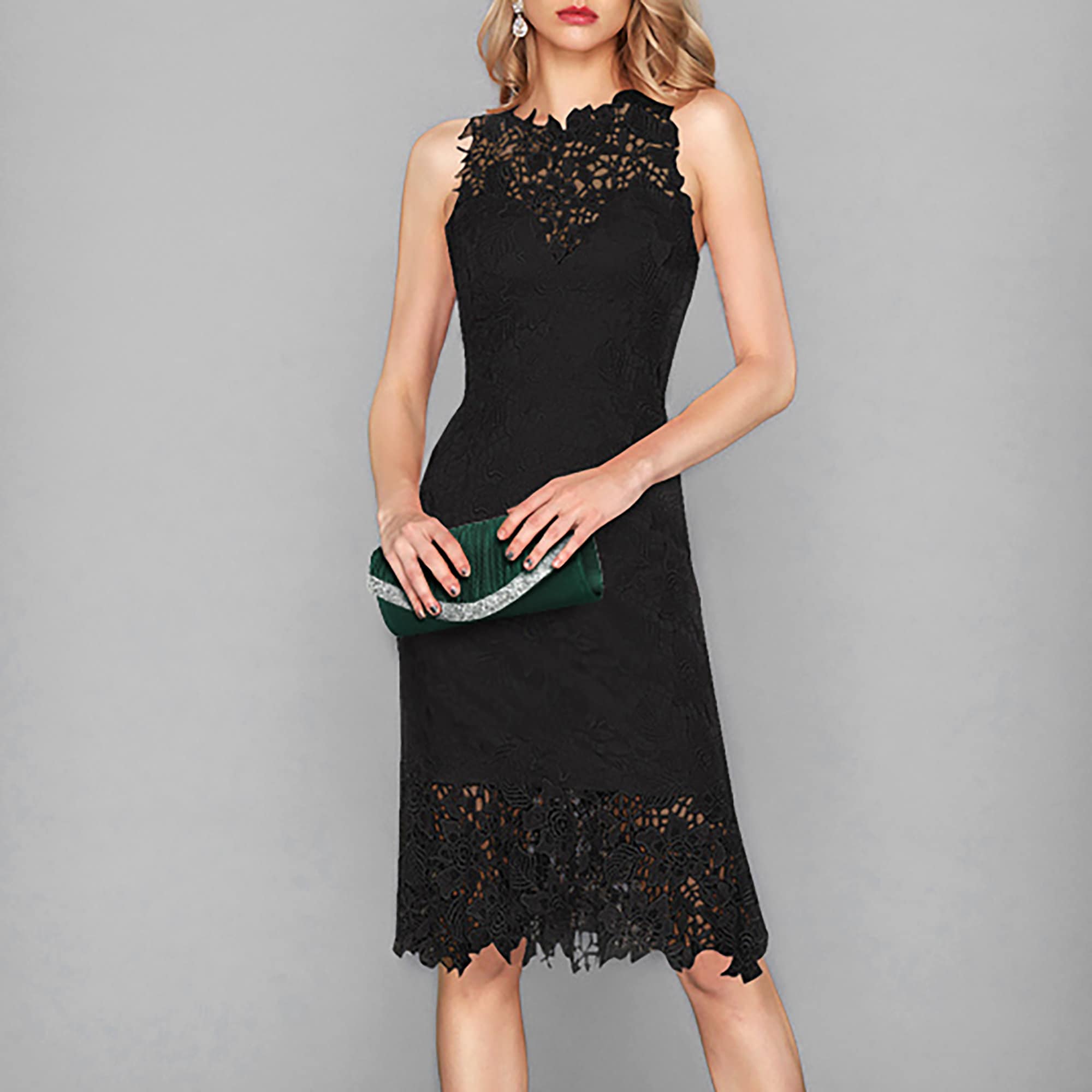 Woman Satin Evening Bag Rhinestone Clutch Purse for Wedding Party ...