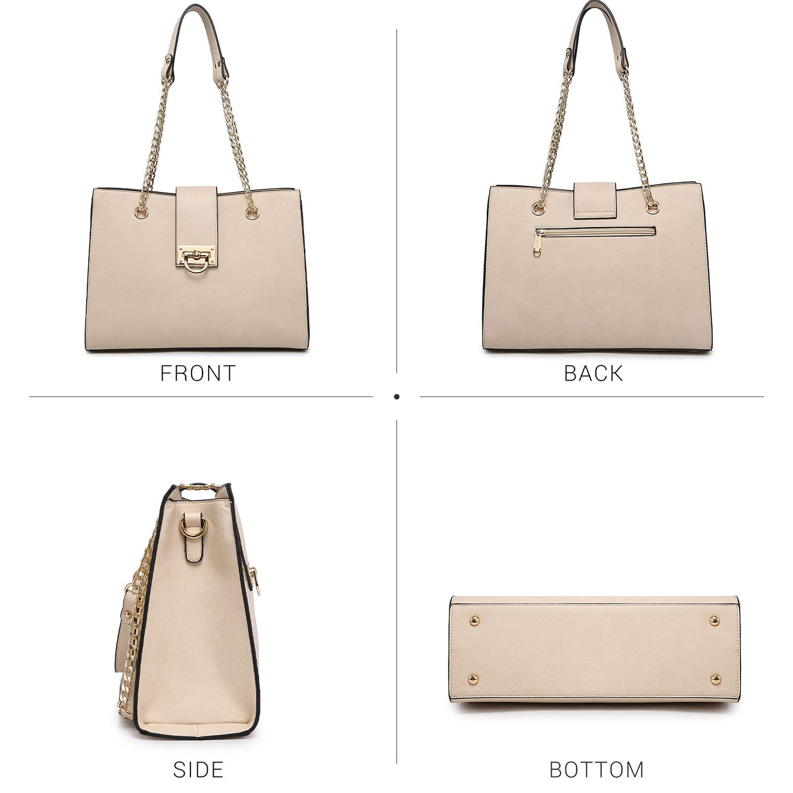 Leather Handbag Tote Hobo Bag for Women Shoulder Purse Top Handle ...