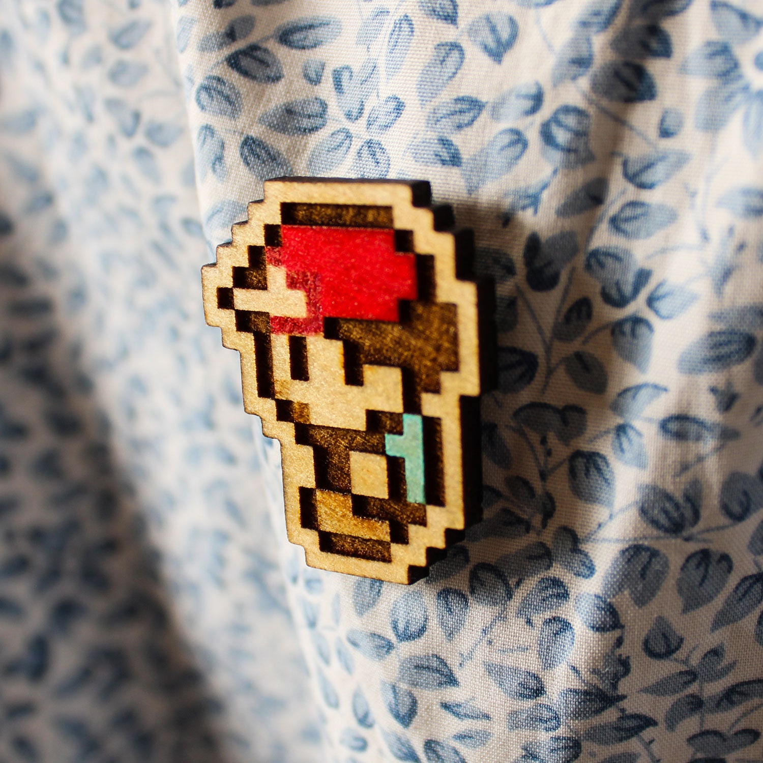 Pixel Pokemon Trainer Wood Pin Pokemon Trainer Wood Badge Pokemon Pins ...