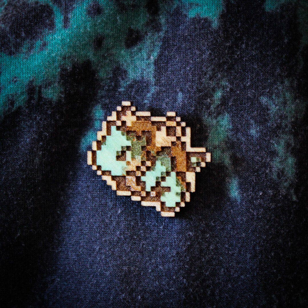 Pixel Blastoise Pokemon Wood Pin | Blastoise Wood Badge | Pokemon Pins ...