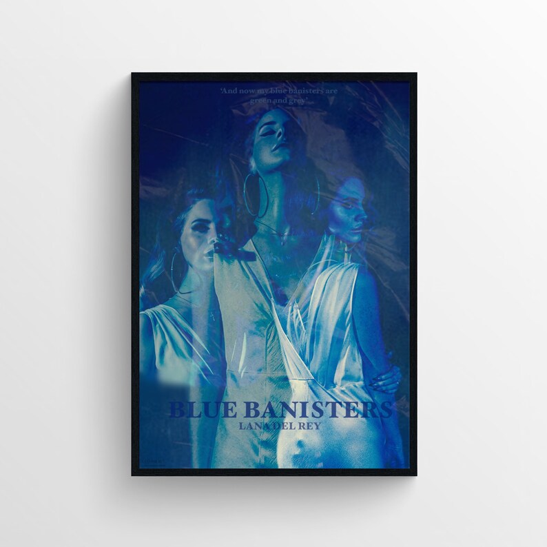 Lana Del Rey 'blue Banister' Poster - Etsy