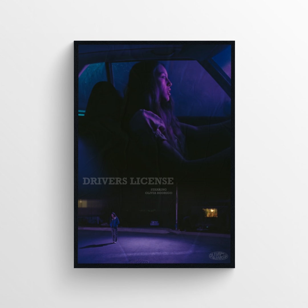 Olivia Rodrigo Drivers License Poster - Etsy