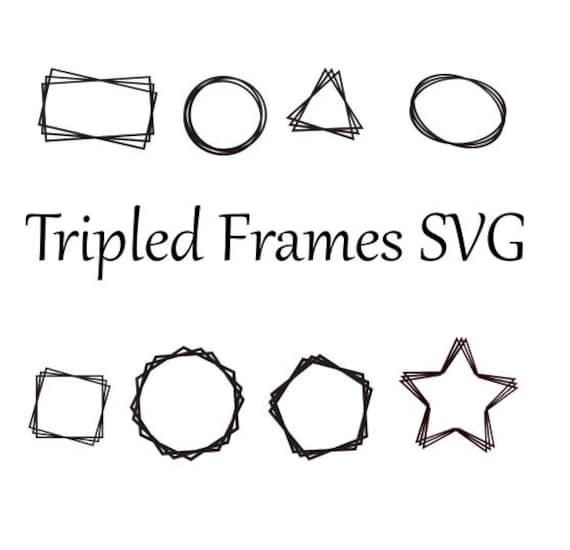 Tripled Frames SVG | Etsy