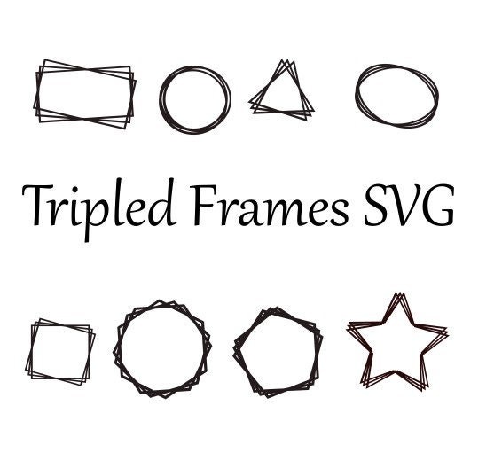 Tripled Frames SVG | Etsy