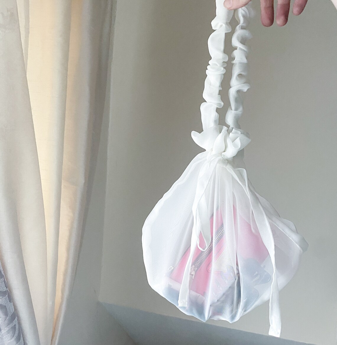 White See Through Pouch Bag - Etsy