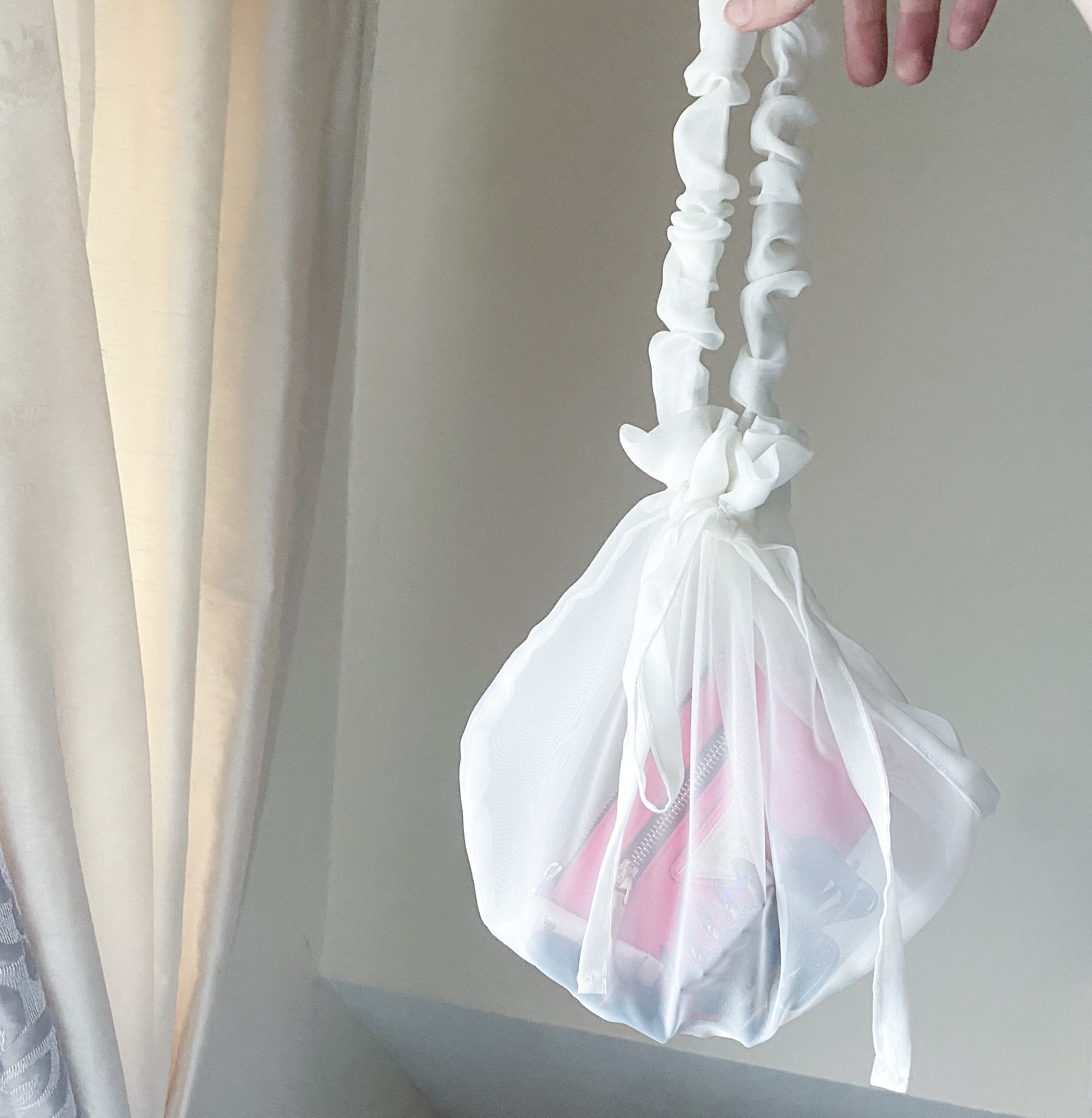 White See Through Pouch Bag - Etsy