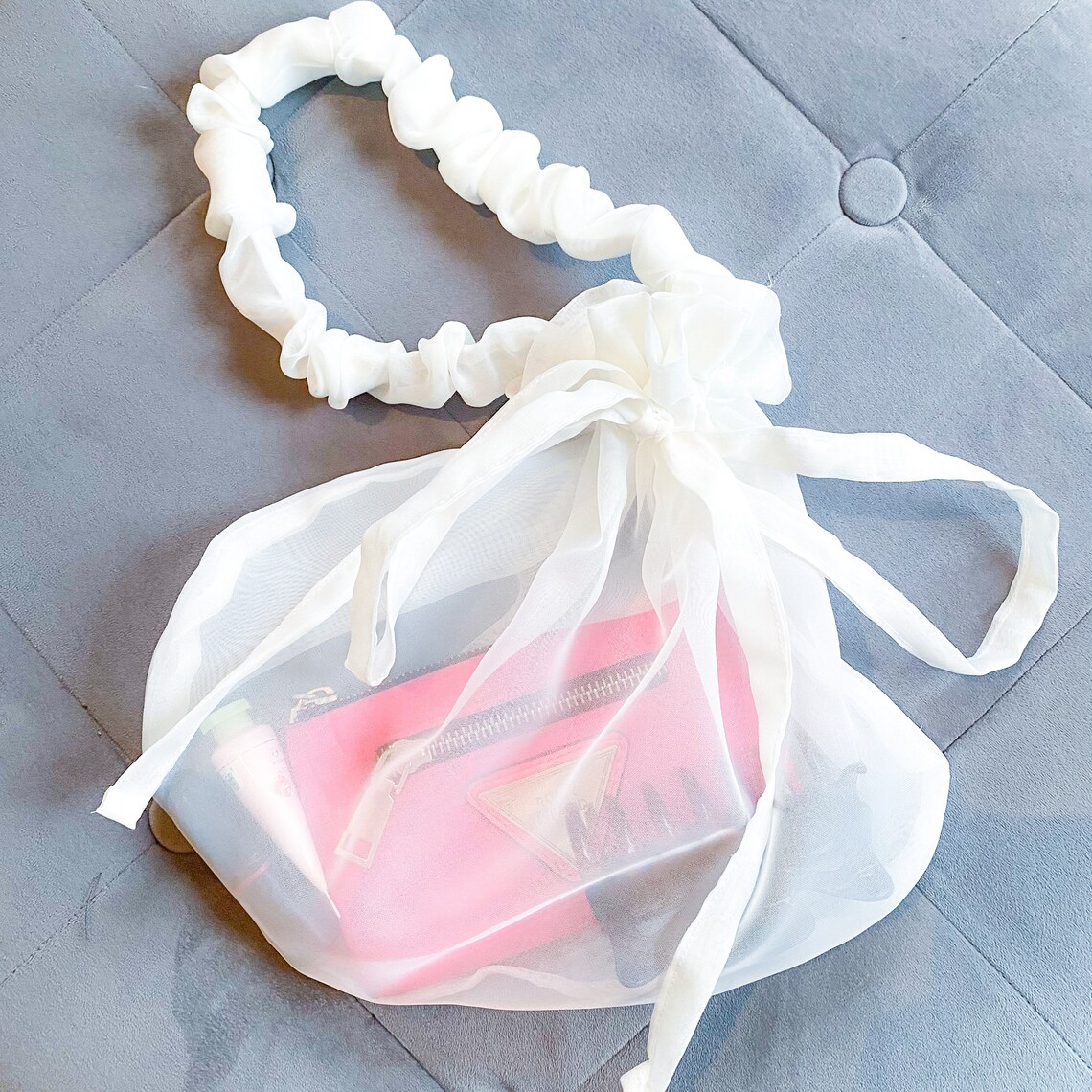 White See Through Pouch Bag - Etsy