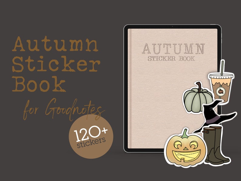 Goodnotes Sticker Book Autumn Sticker Book Pre-cropped - Etsy