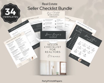 Seller Real Estate Checklist Bundle Real Estate Marketing Prep Listing ...