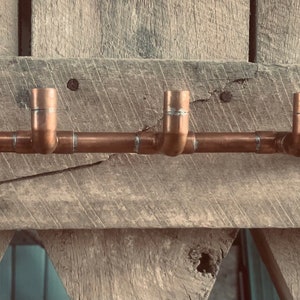 5 Hook, Copper, Coat Rack, Key Hook, Towel Rack - Etsy