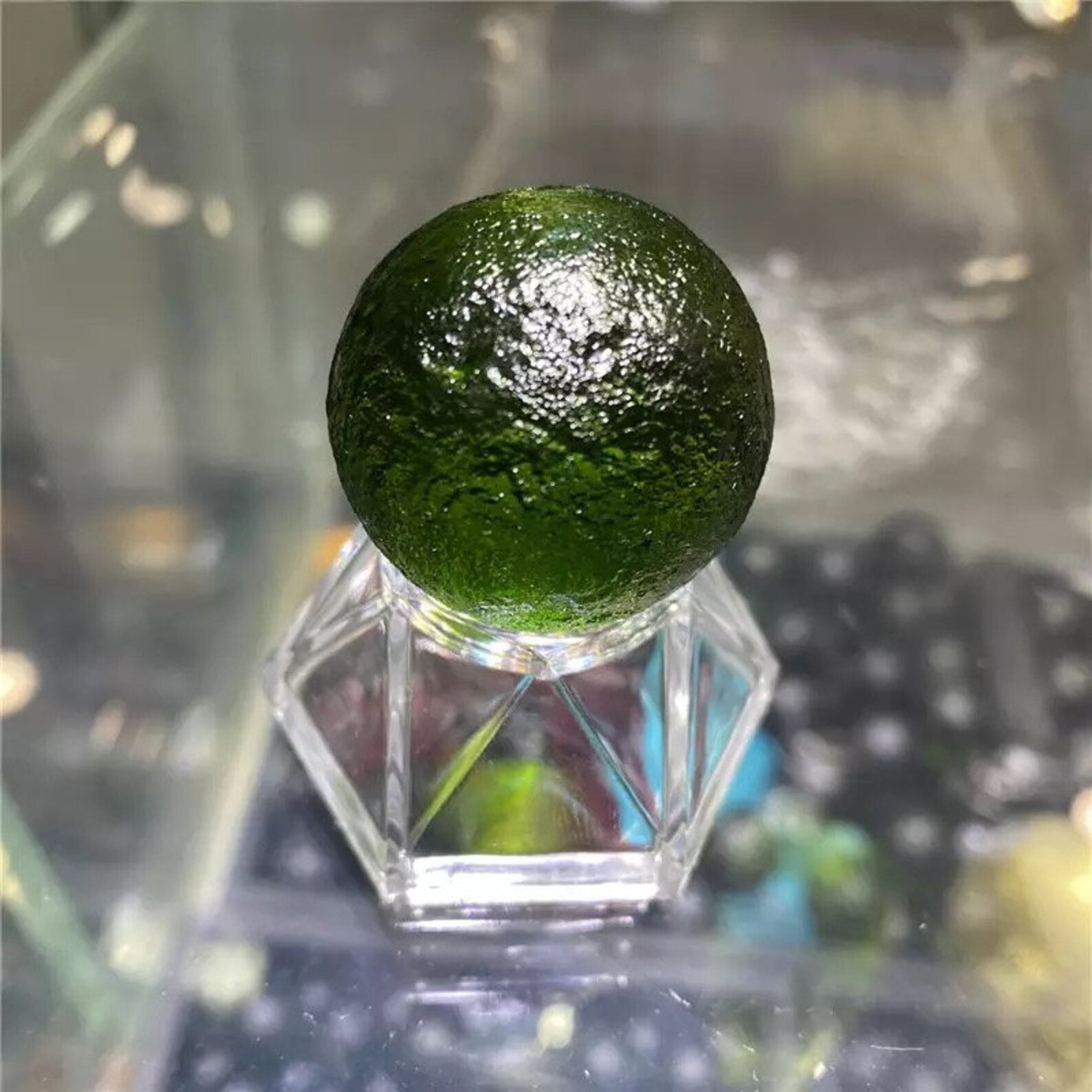 Natural Moldavite Sphere Moldavite Ball Raw 30-32mm - Etsy