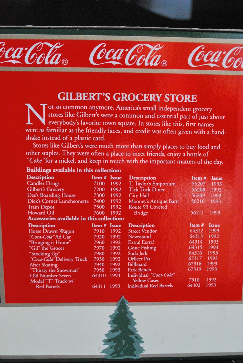 Coca Cola Gilbert's Corner - Etsy
