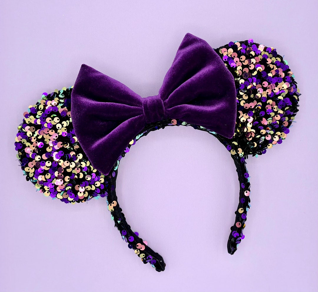 MADE TO ORDER Mischievous Spell Velvet/sequin Villain Ears | Headband ...