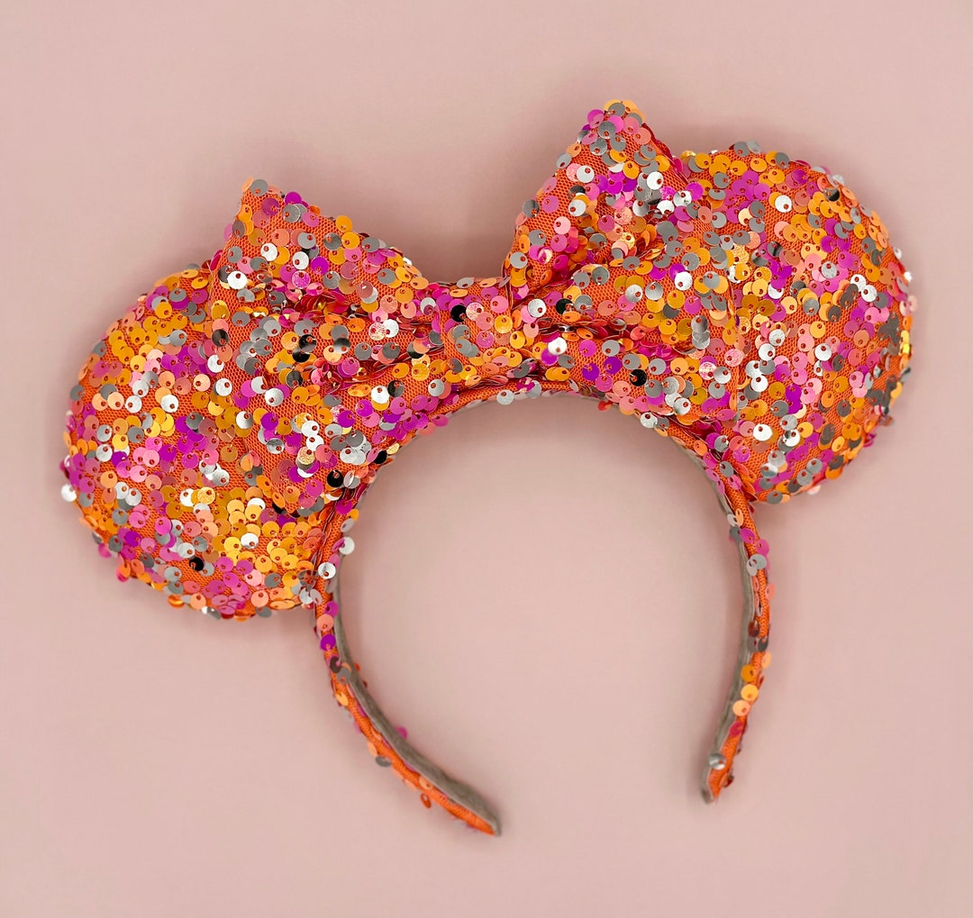 MADE TO ORDER Tropical Vibe Sequin Ears Headband Mouse Ears Springtime ...