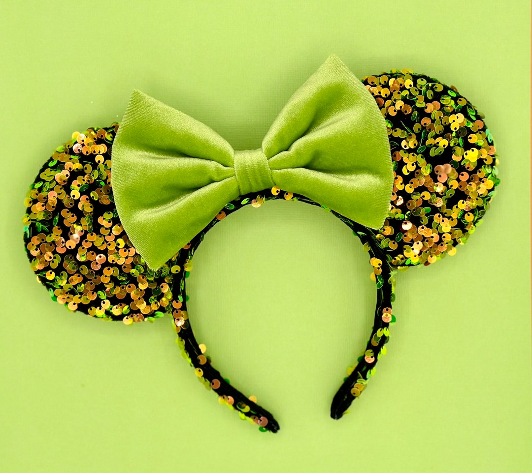 MADE TO ORDER Oogie Boogie Velvet Iridescent Sequin Halloween Ears ...