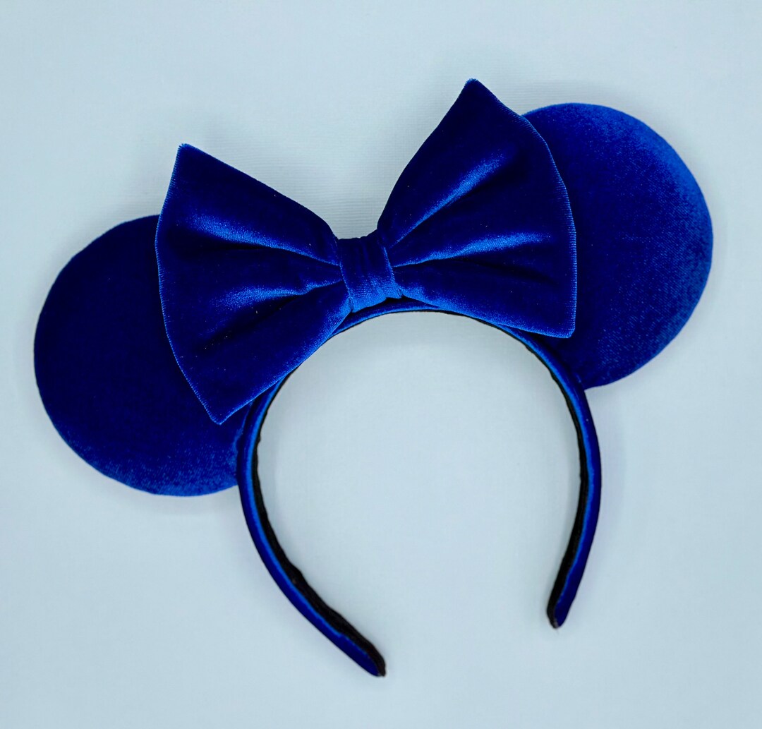 MADE TO ORDER Royal Blue Mouse Ears | Headband Mouse Ears | Minnie Ears ...