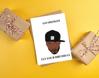 Birthday Card 50 Cent - Etsy