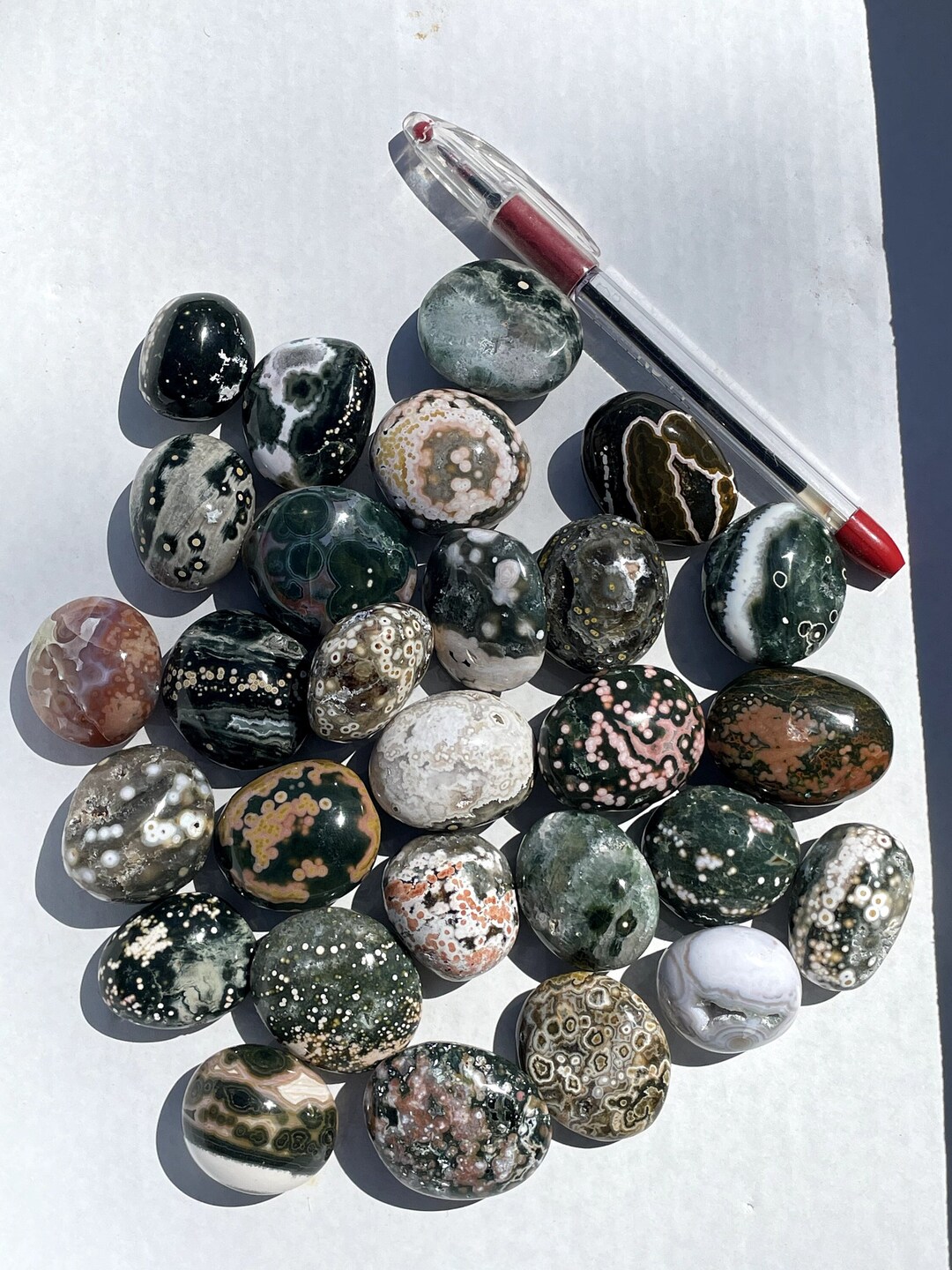 Assorted Ocean Jasper Tumbled Pebbles - Etsy