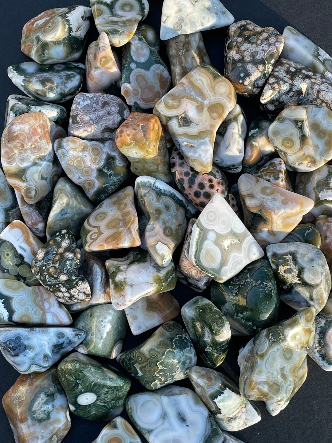 8th Vein and Assorted Ocean Jasper Tumbles, 2-3cm - Etsy