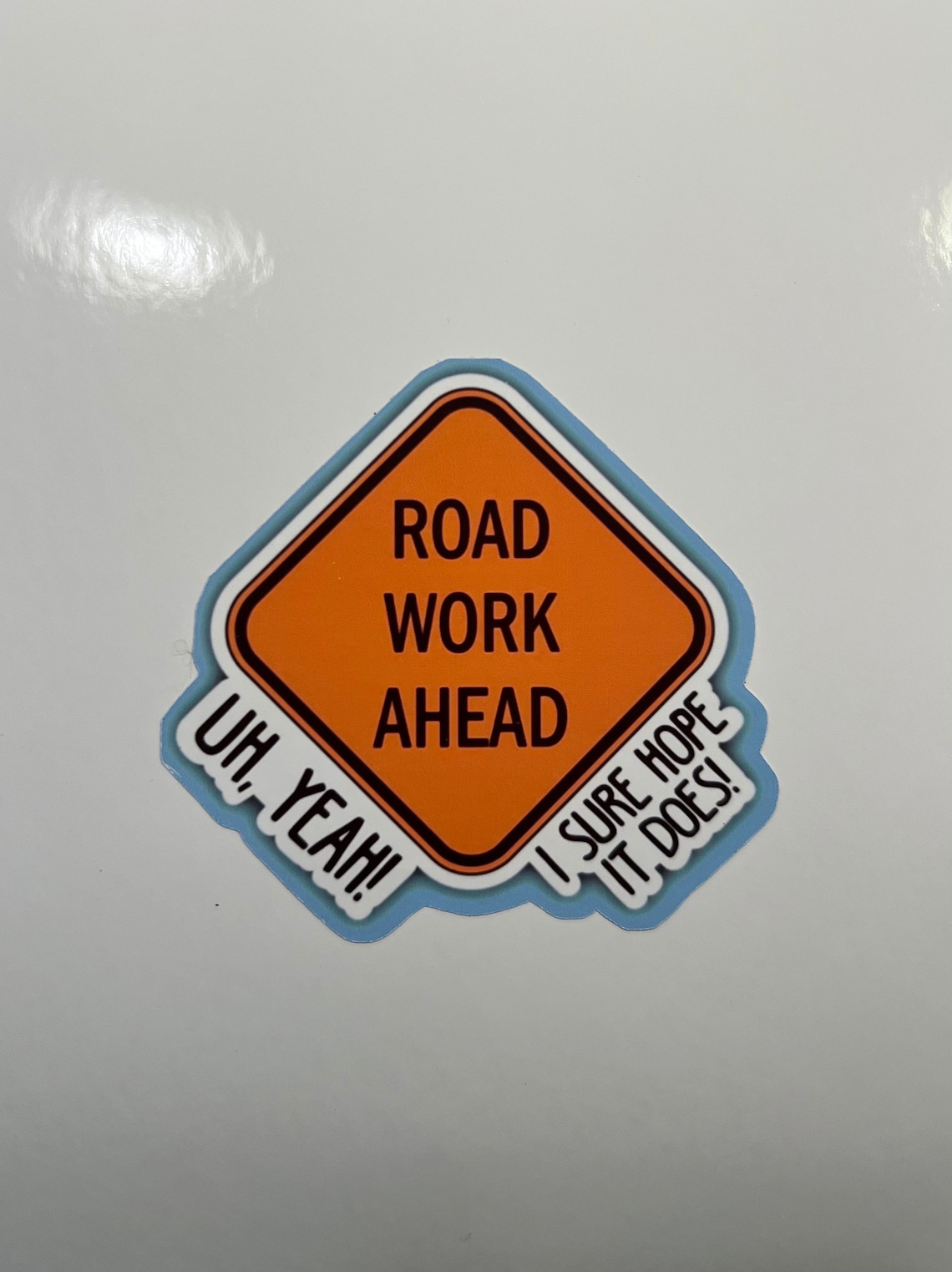 Vine Inspired Sticker road Work Ahead - Etsy