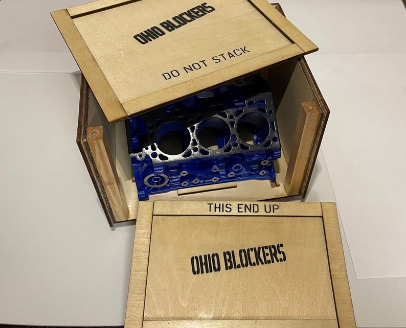 1/6 Scale Crated V6 Engine Block - Etsy