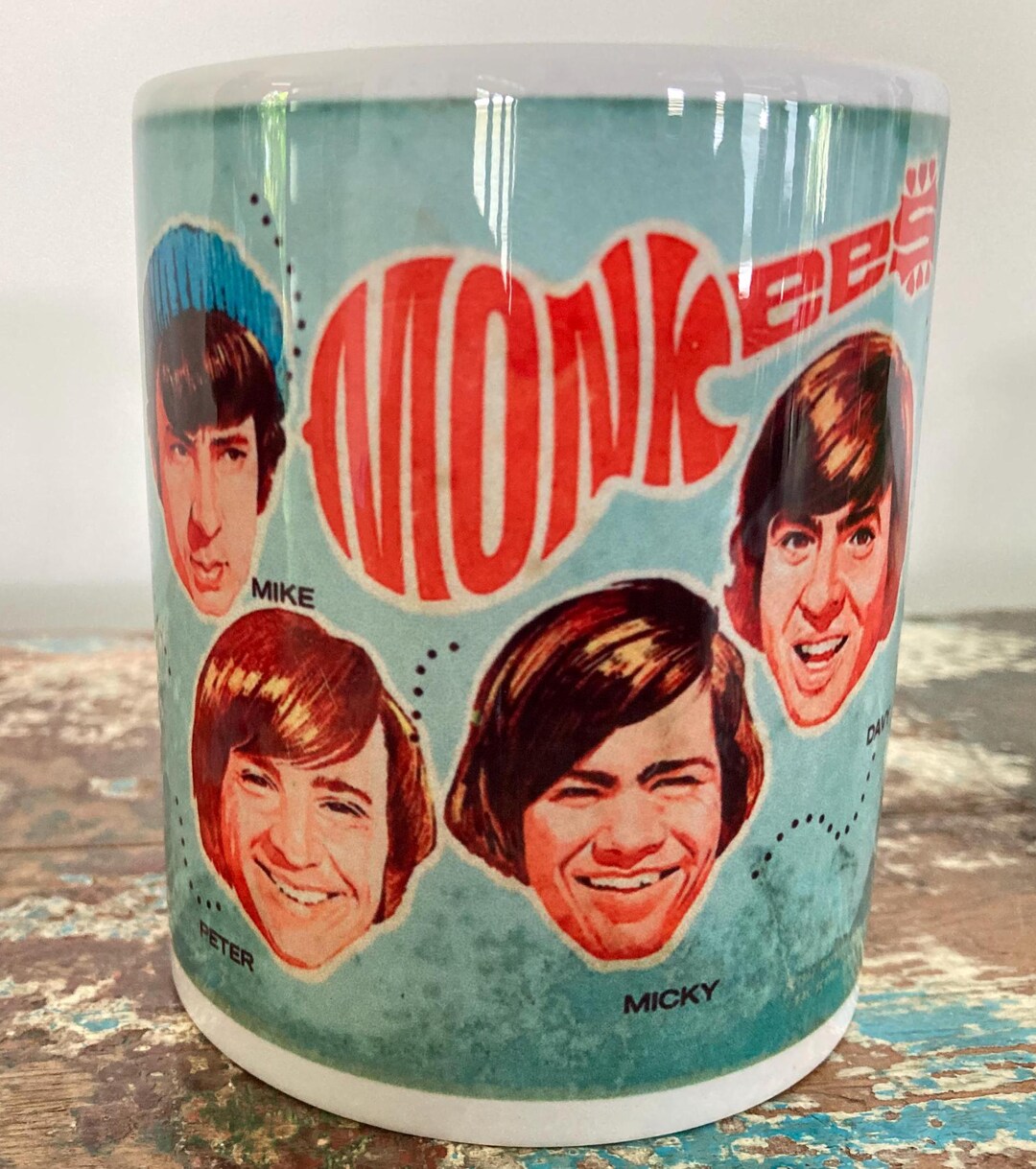 The MONKEES CERAMIC MUG 11oz 1960's Pop Band - Etsy