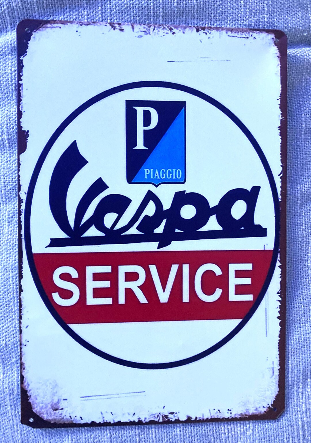 VESPA Scooter SERVICE SIGN Metal Mods Motorcycle - Etsy