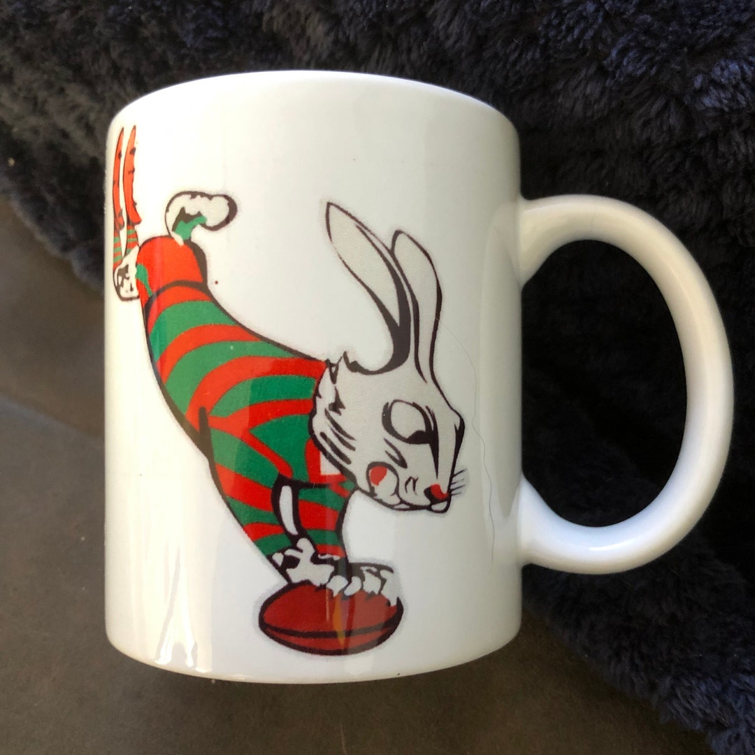 SOUTH SYDNEY Rabbits Retro Ceramic Mug NRL Rugby League the Rabbitohs ...