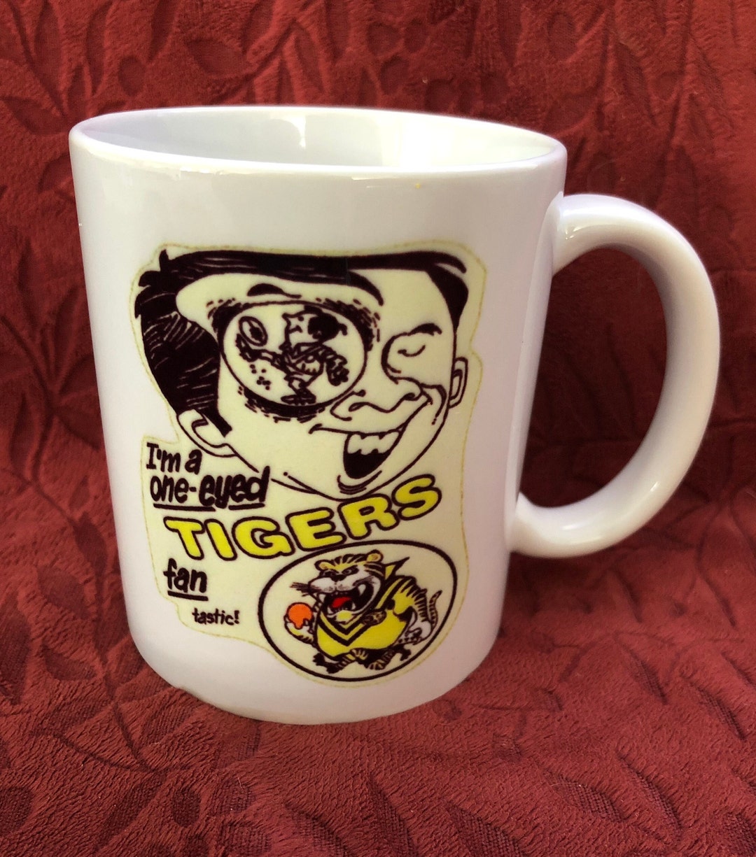 BALMAIN TIGERS "one Eyed Fan" Retro Ceramic Mug Wests - Etsy Australia