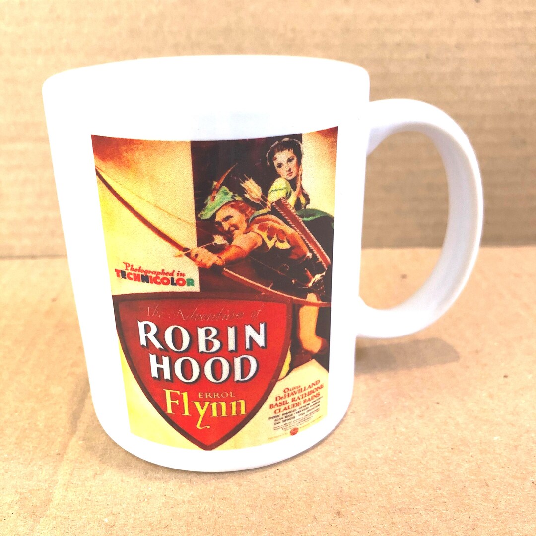 ROBIN HOOD Ceramic Mug 11oz Errol Flynn Movie Promo - Etsy