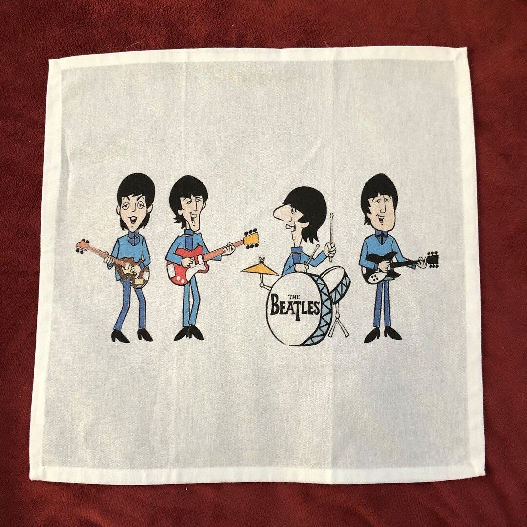THE BEATLES the Band Memorabilia NAPKIN Cotton 43cm New - Etsy