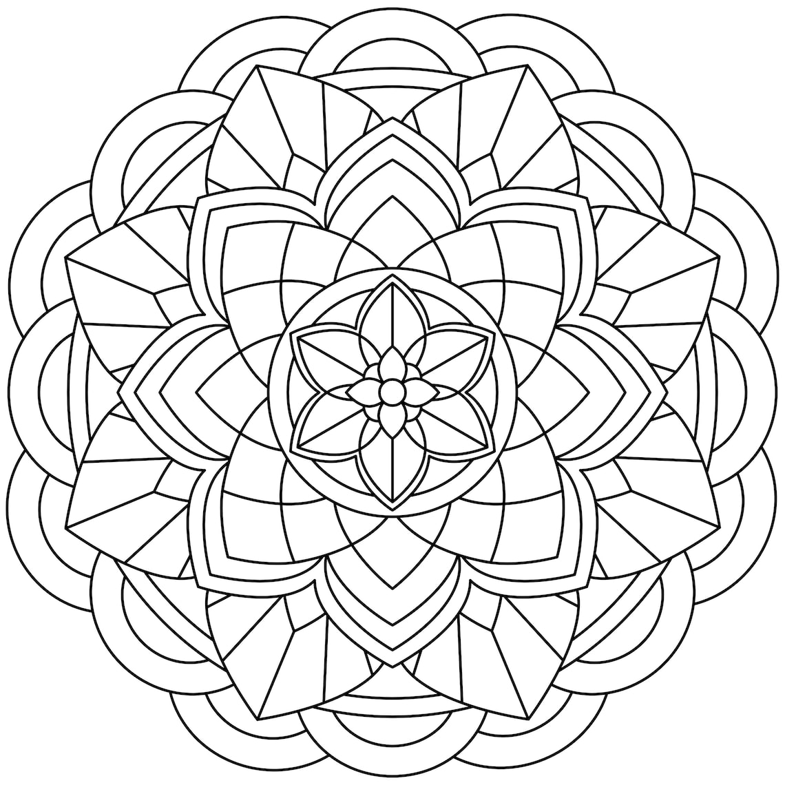 Printable Mandala Coloring Pages 8.5 X 11.0 Instant Digital Download ...