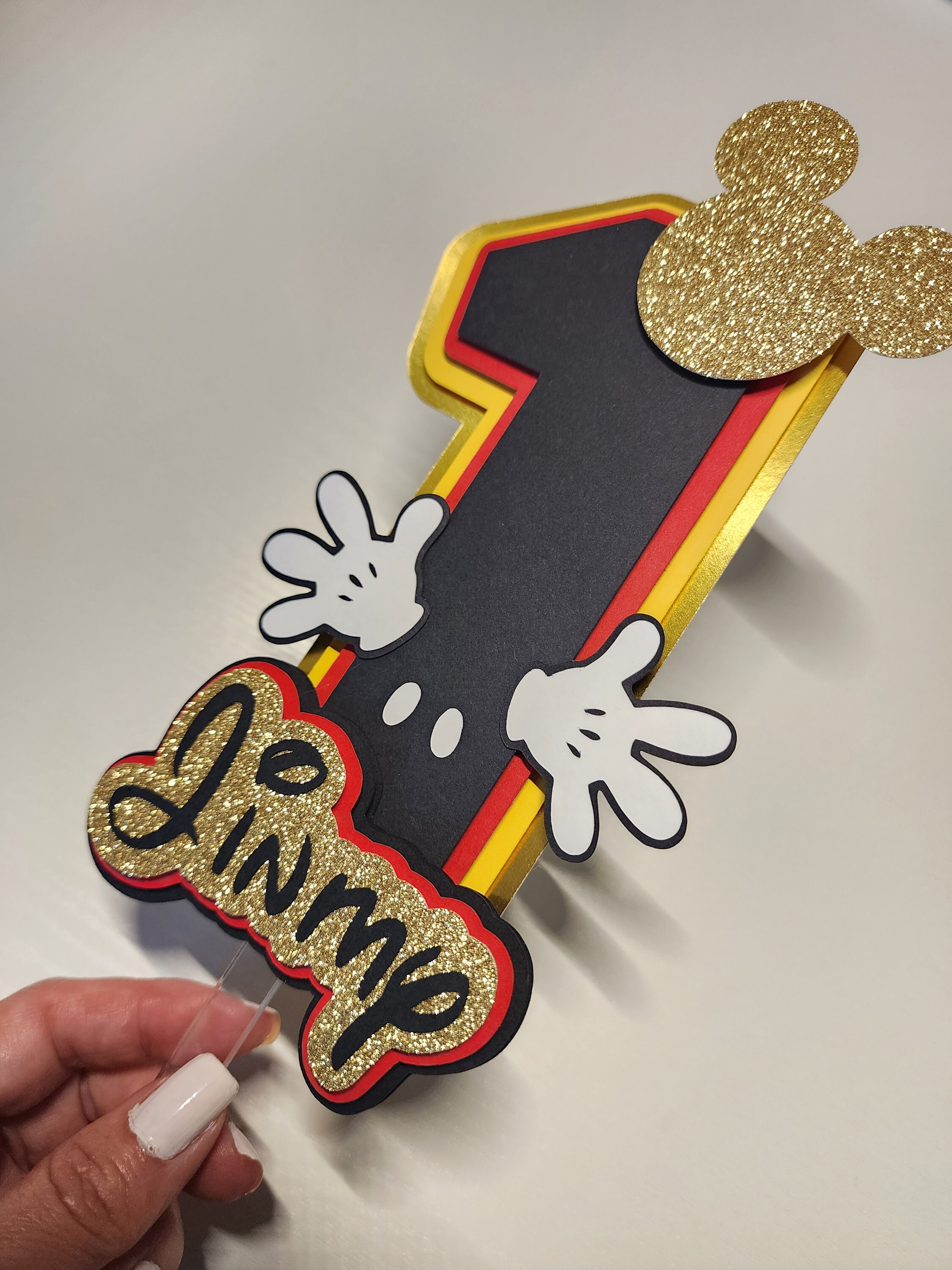 Cake Topper Birthday Mickey Mouse - Etsy