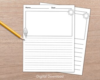 Draw and Write Page - Etsy