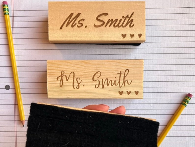 Personalized Teacher Name Whiteboard Eraser Teacher - Etsy